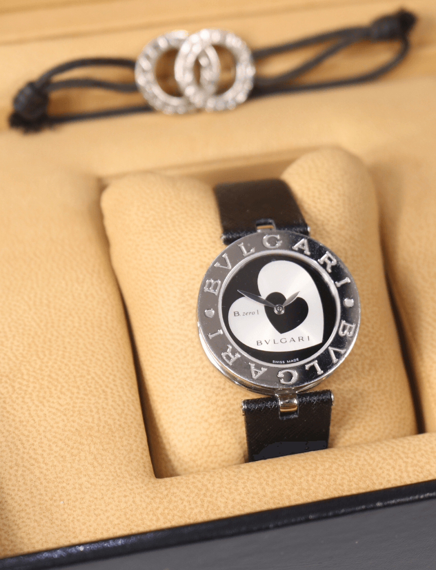 Bvlgari Black Dial With Heart Motif Inlay B.Zero1 BZ30S Bvlgari Black Dial With Heart Motif Inlay B.Zero1 BZ30S